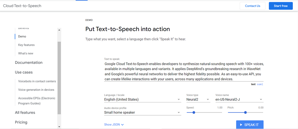 Google text to speech ключ к более широкой аудитории