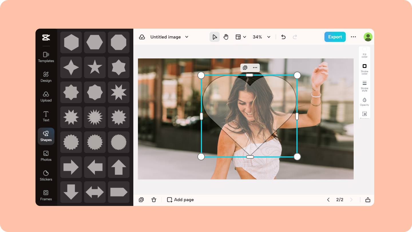 CapCut Photo Shape Editor - Make Your Image More Unique