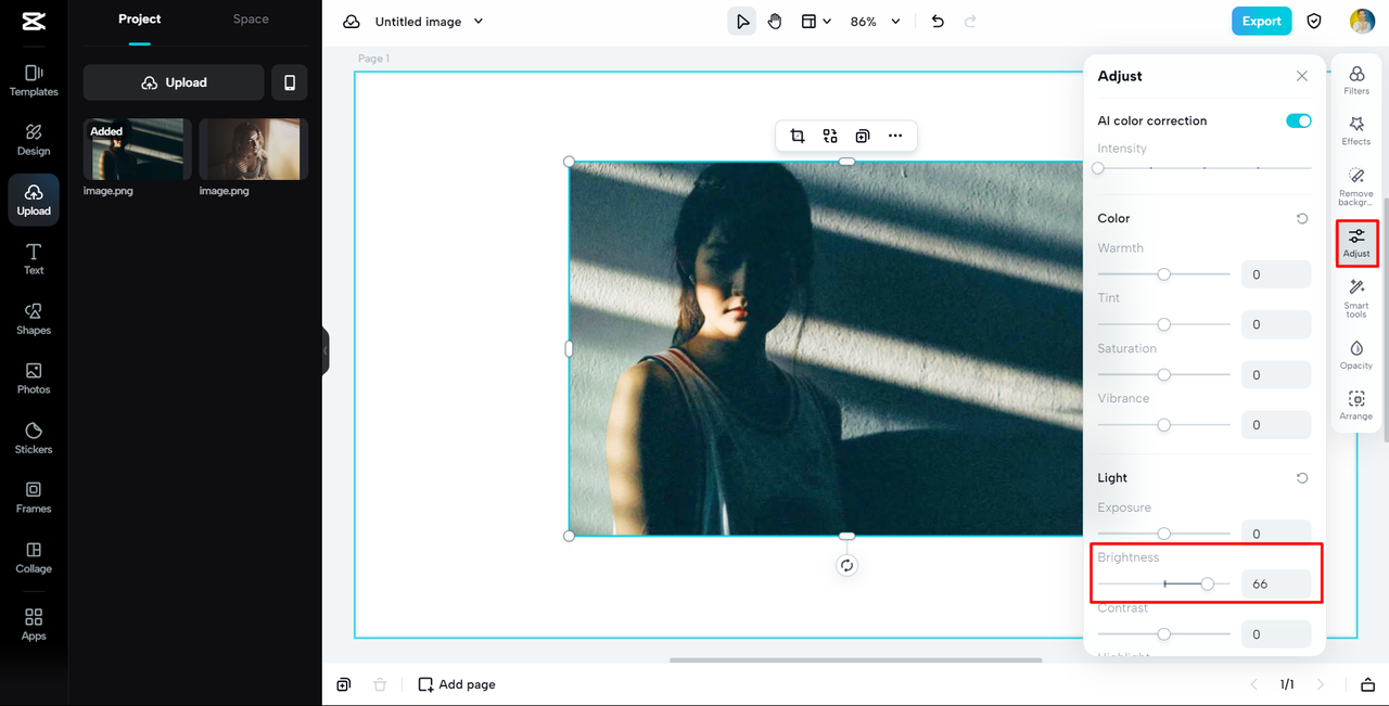 Enhance Your Photos with CapCut's Image Contrast Editor