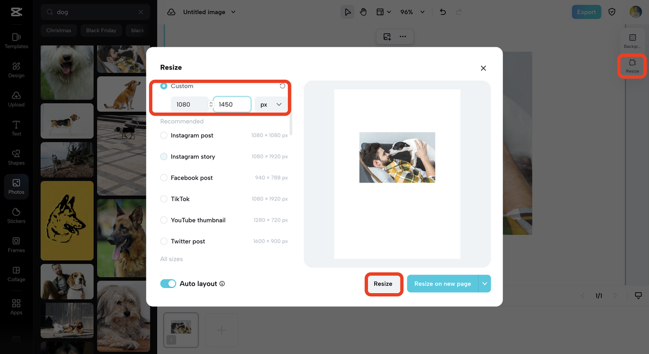 Editor ng Resolusyon sa Larawan ng CapCut Online - Madaling i-edit ang ...