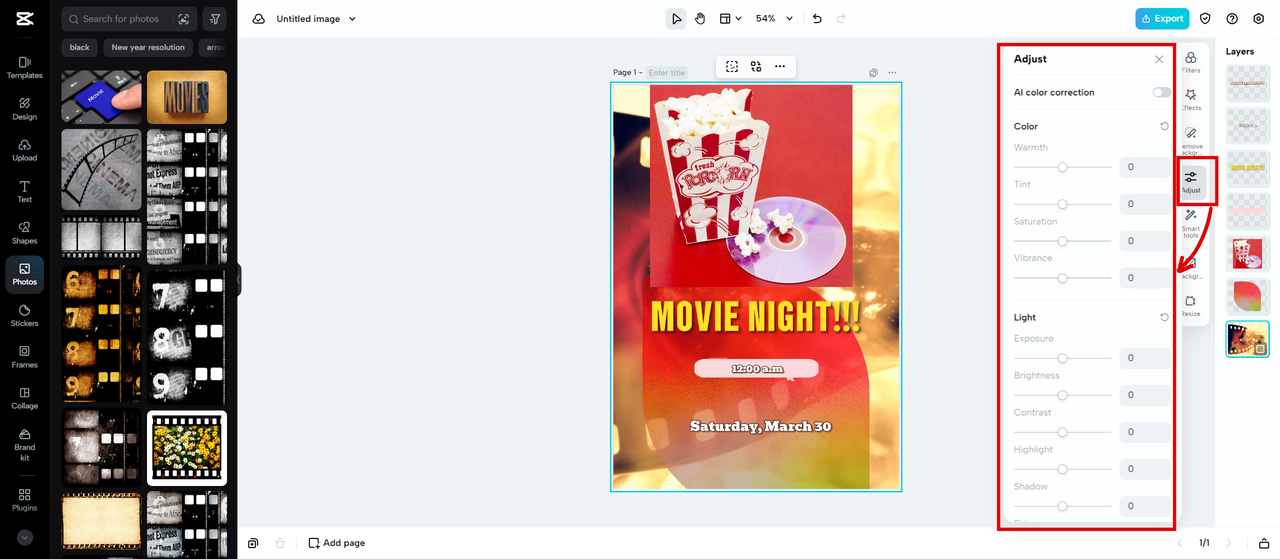 How to Design a Captivating Movie Night Flyer: Step-by-Step