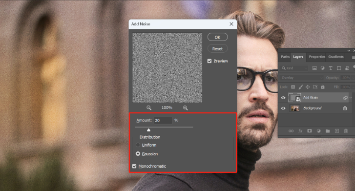 How to Add Grain in Photoshop to Create A Realistic Film Effect
